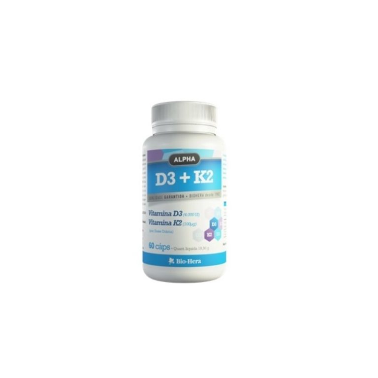 Vitamina D3 K2 60 cáps - Bio-Hera | Nutribem